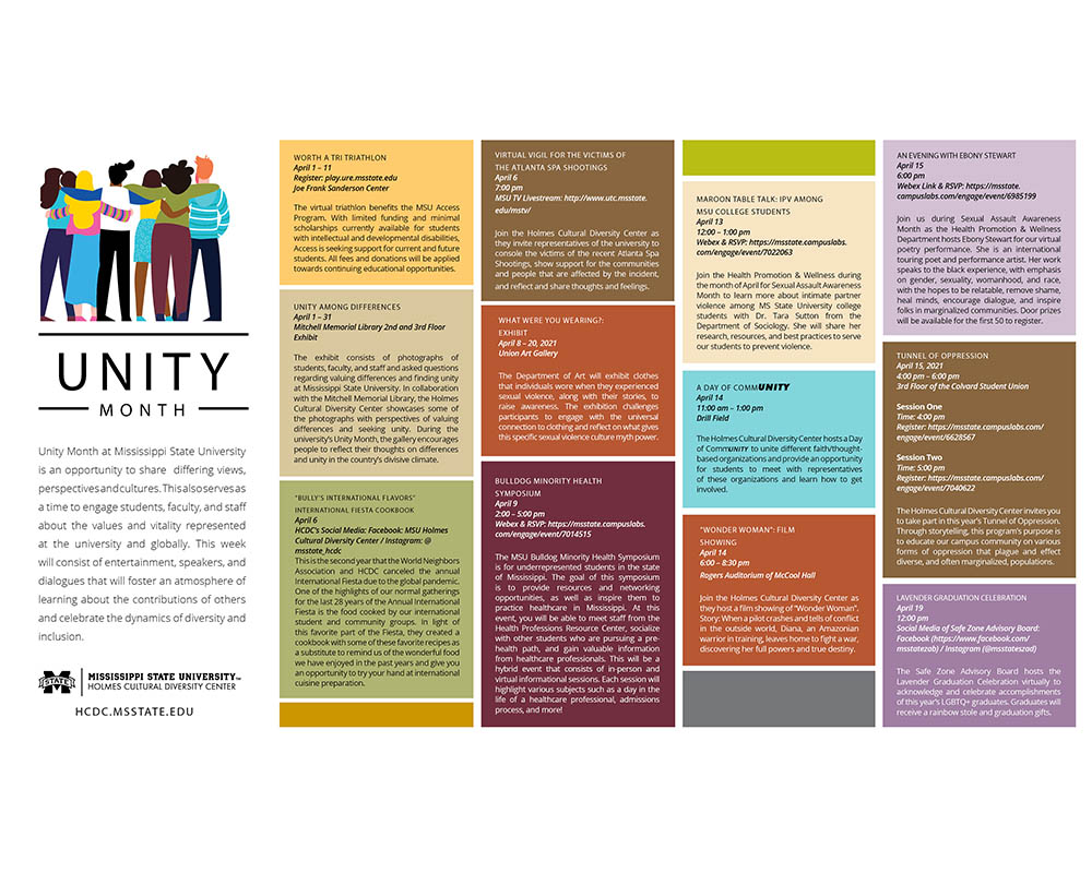 MSU celebrates Unity Month with variety of free programs | Mississippi ...