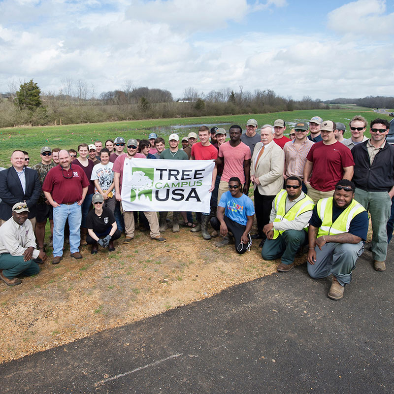 MSU plants 400 trees in Arbor Day celebration | Mississippi State ...