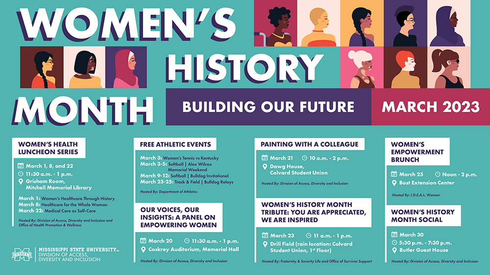 Numerous MSU events set for Women’s History Month | Mississippi State ...