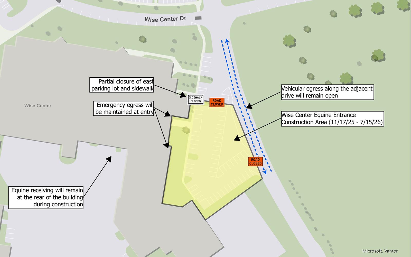 Construction affecting Wise Center infrastructure through 2026 ...